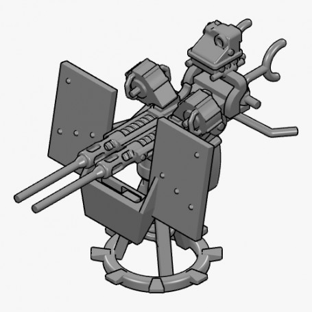 20mm Oerlikon Mk.24 twin gun with Mk.14 gunsight (x2)